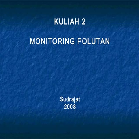 monitoring-pollutants | PPT