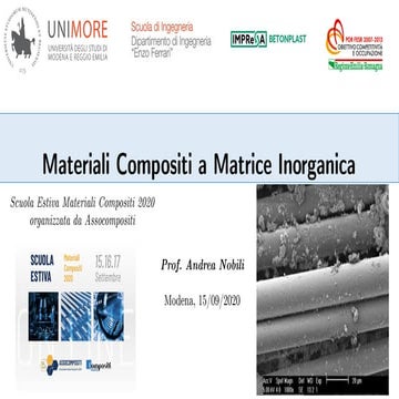Compositi a matrice inorganica | PDF | Chemistry | Science
