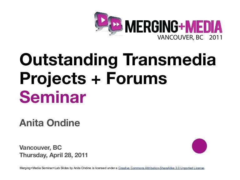 Outstanding Transmedia Projects