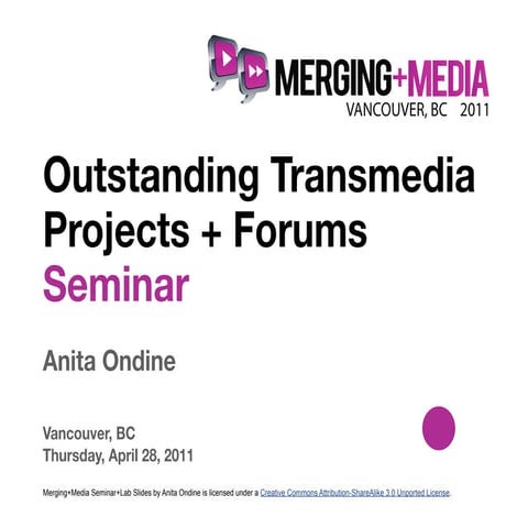 Outstanding Transmedia Projects | PDF | Documentary | Genres
