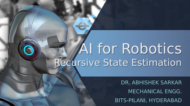 Recursive State Estimation Ai For Robotics Pdf