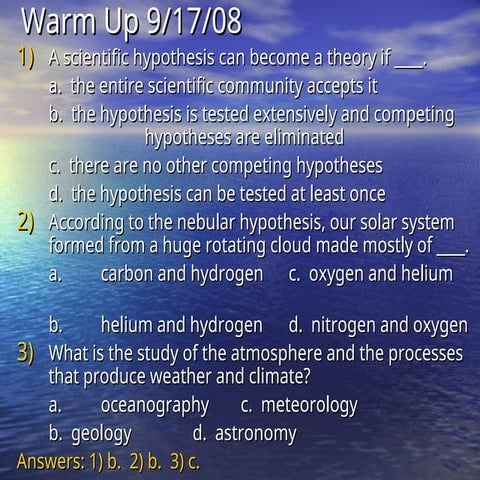 2 A View of Earth reading and vocabulary.ppt