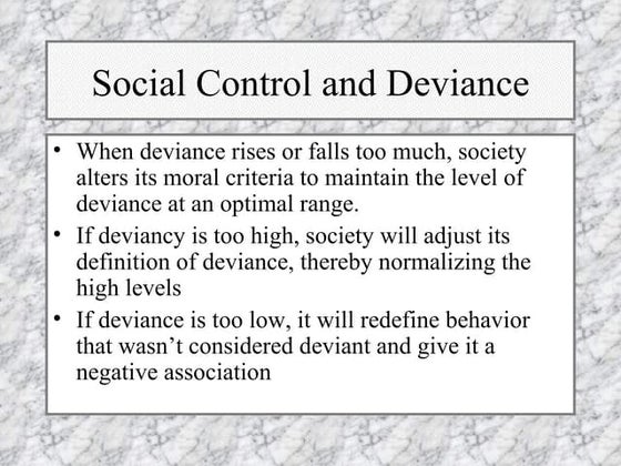 Sociology of Deviance | PPT
