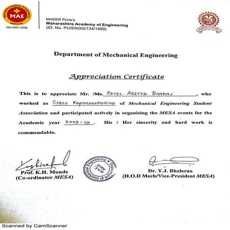 NCC Certificate