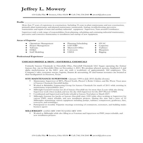 Neil Priggel Resume 4-8-16 | PDF