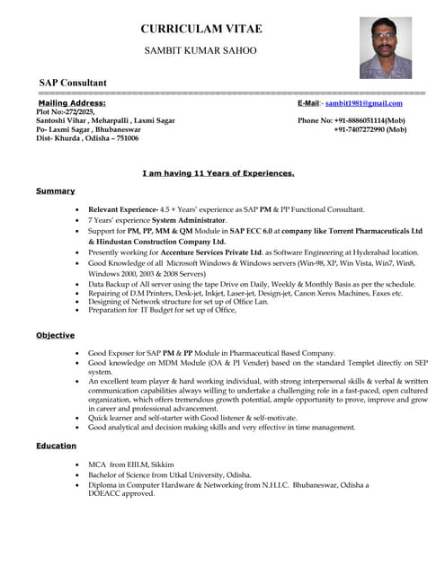 Sambit Sahoo presentations