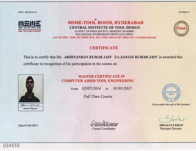 rci certificate