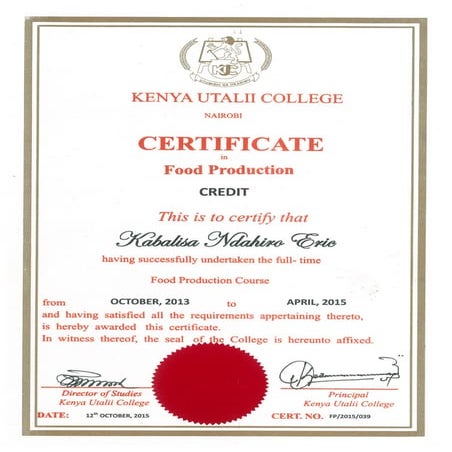 academic certificate | PDF