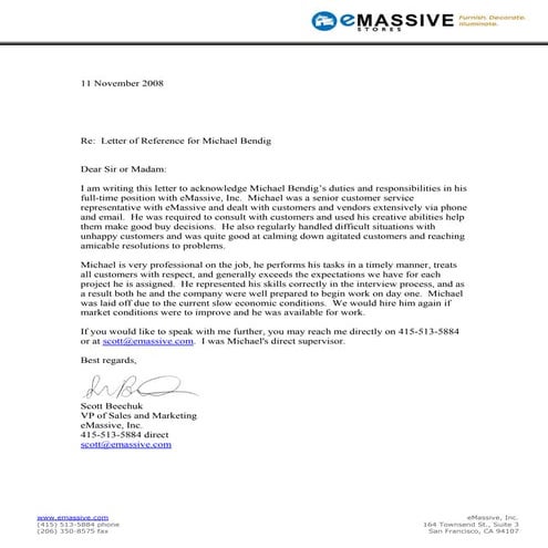 Kelly Services BCBS Letter of Recommendation | PDF