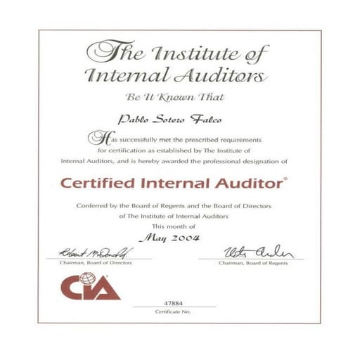 CIA Certificate | PDF