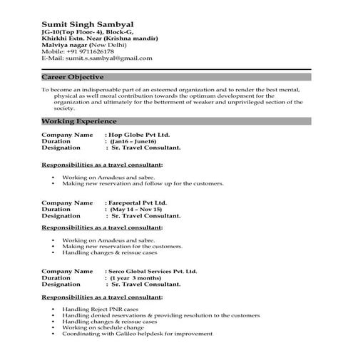 Sumit's_New_Updated_Resume | DOC