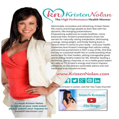 Kristen Nolan Speaker Sheet-HP w links | PDF