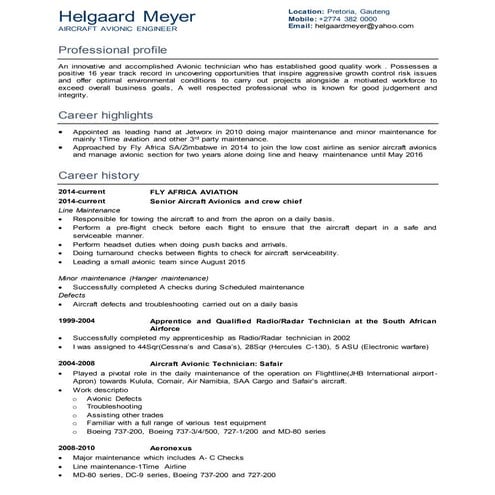 Roger CV Aug 2016 | DOC