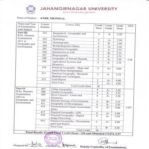 bsc transcript 2 | PDF