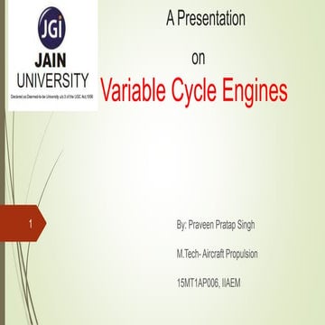 Variable cycle engine ppt. | PPTX