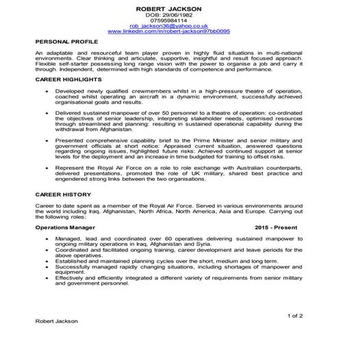 brig Aqeel CV | DOCX