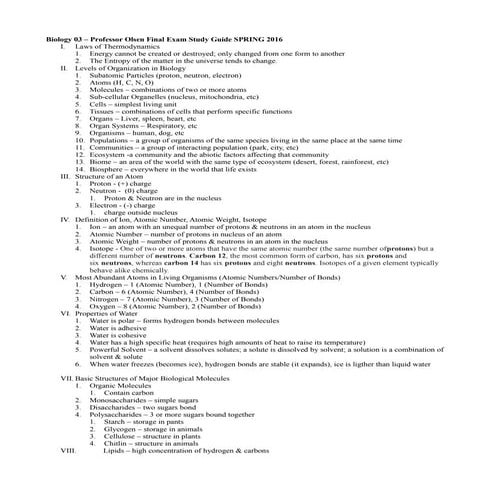 BIOLOGY03FinalStudyGuide | DOC