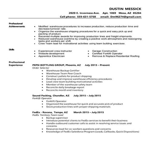 Resume | PDF