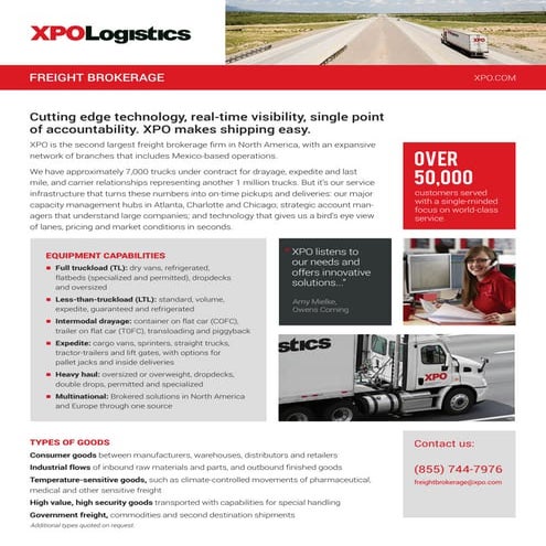 XPO_Freight-Brokerage_Advantage | PDF