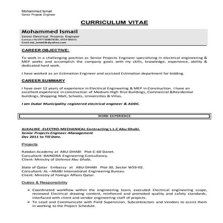 CV- electrical engineer-Ismail1 (2) (1) | DOCX
