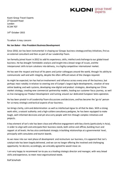 Recommendation Letter | DOCX