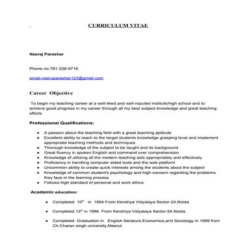 Resume | PDF