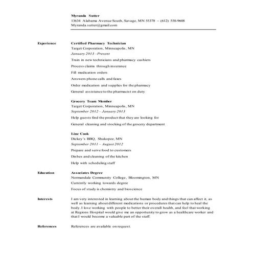 2014 resume-melissa | PDF