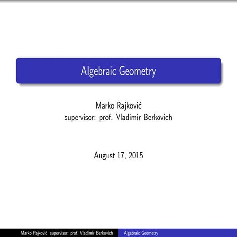 algebraic-geometry | PDF