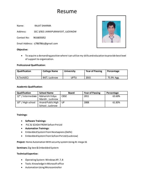 Resume-Farah Sabir | PDF | Technology & Computing