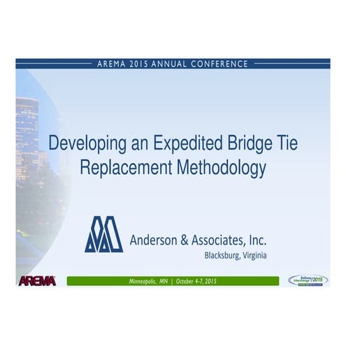 AREMA_Developing an Expedited Bridge-Tie Replacement Methodology | PDF