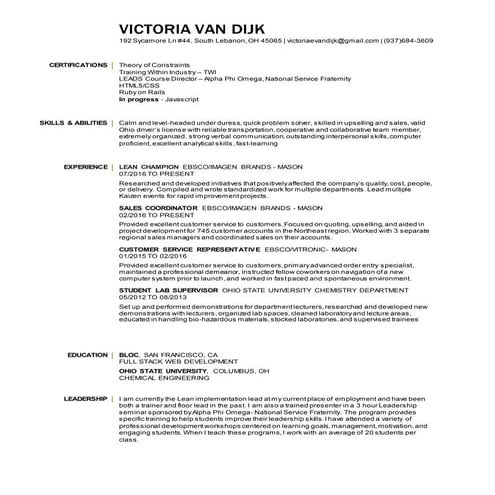 CV CROSSET Cyril | PDF
