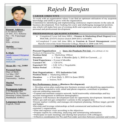 Rajesh Resume | PDF