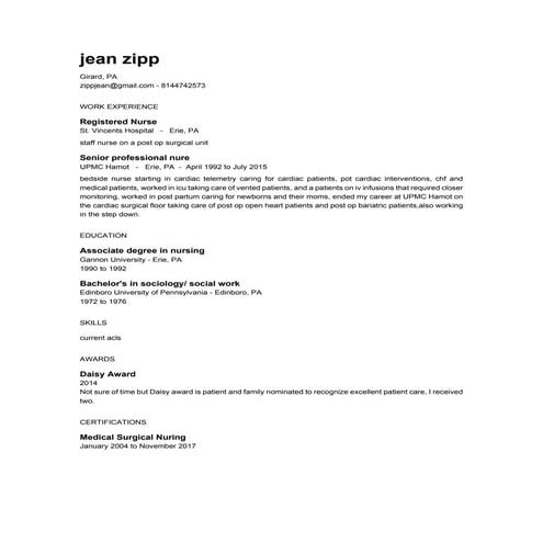 Trizah Resume | DOC