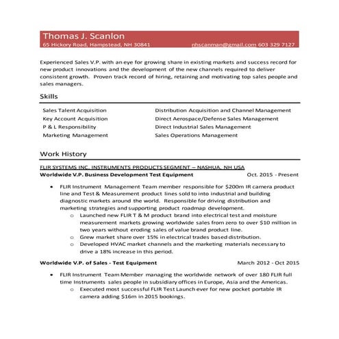 Thomas m sullivan resume linkedin | DOCX