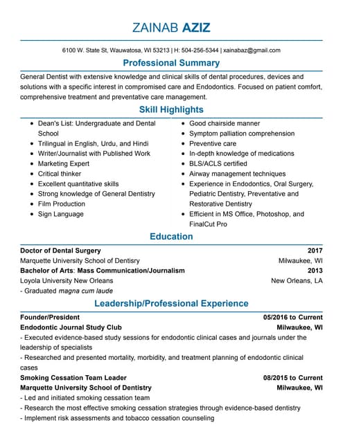 Professional Resume | PDF