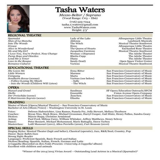 Performance Resume | DOCX