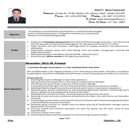 Arpit Bhatnagar - Resume | PDF