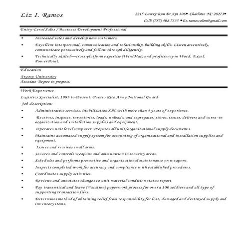 Liz resume | DOCX