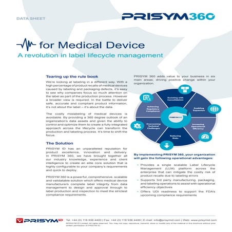 PRISYM 360 EU Datasheet | PDF