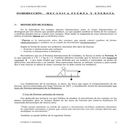 Fuerza y energia | PPTX