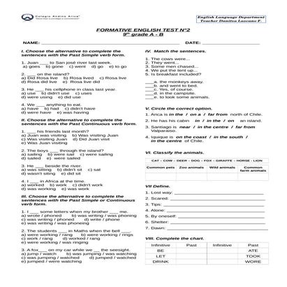 Back to Nature formative test | PDF | South America Travel | Travel ...