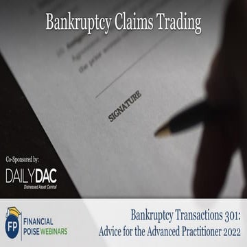 Bankruptcy Claims Trading | PDF