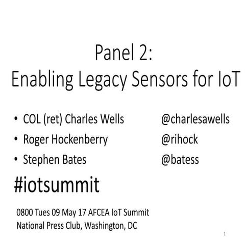 Enabling Legacy Sensors for the Internet of Things | PPT