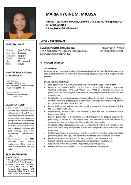 NPI Engineer_Resume | PDF