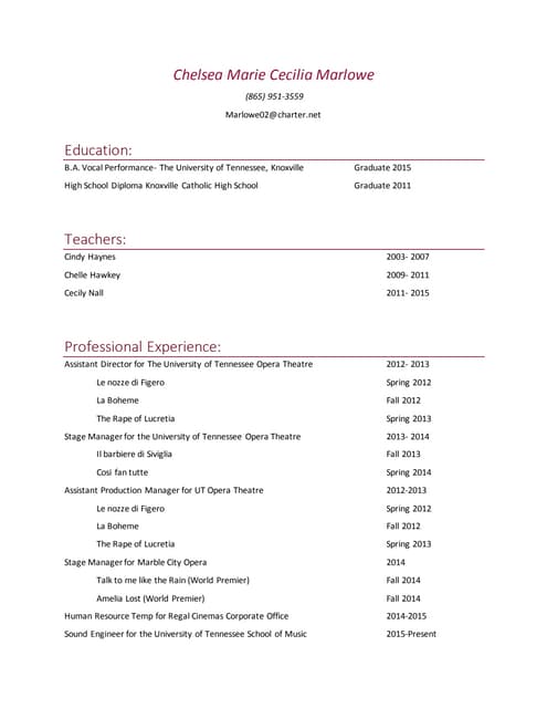 Matt Ordaz Percussion Resume | PDF