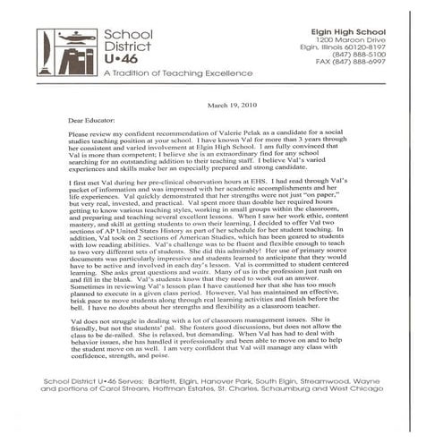 John D rec letter | PDF