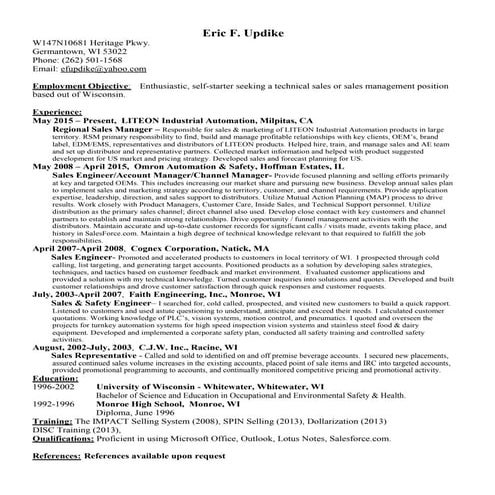 Eric Updike Resume 6.28.2016