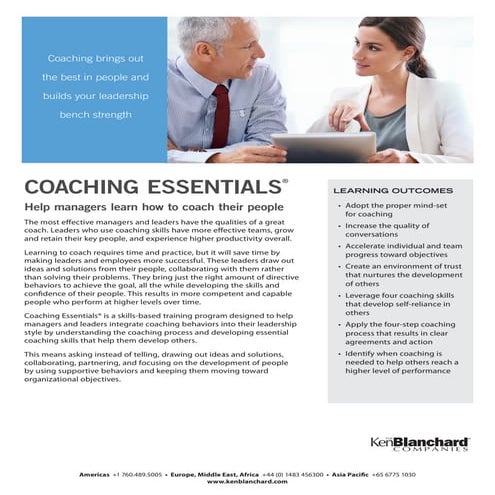 Coaching-Essentials-Overview | PDF