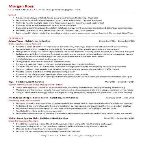 Adam Alden's Professional Resume | DOCX