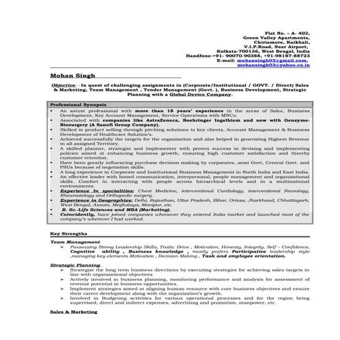 Resume-Mohan Singh | DOC